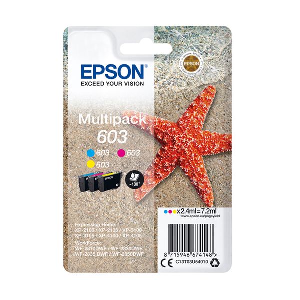 Epson 603 Multipack 3-color (C13T03U54010) Μελάνι InkJet | ΚΩΤΣΟΒΟΛΟΣ ...