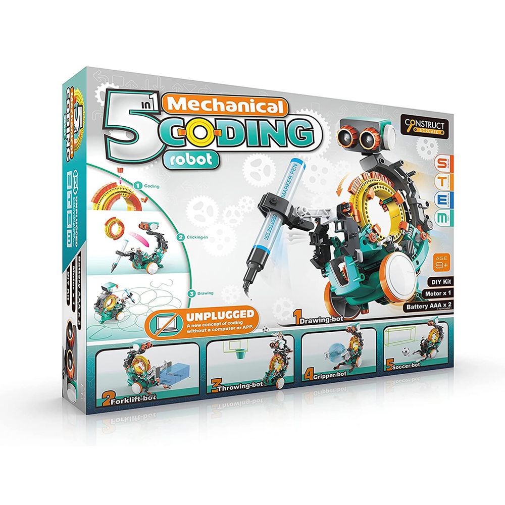 The Source 5 in 1 Mechanical Coding Robot Εκπαιδευτικό Παιχνίδι ...